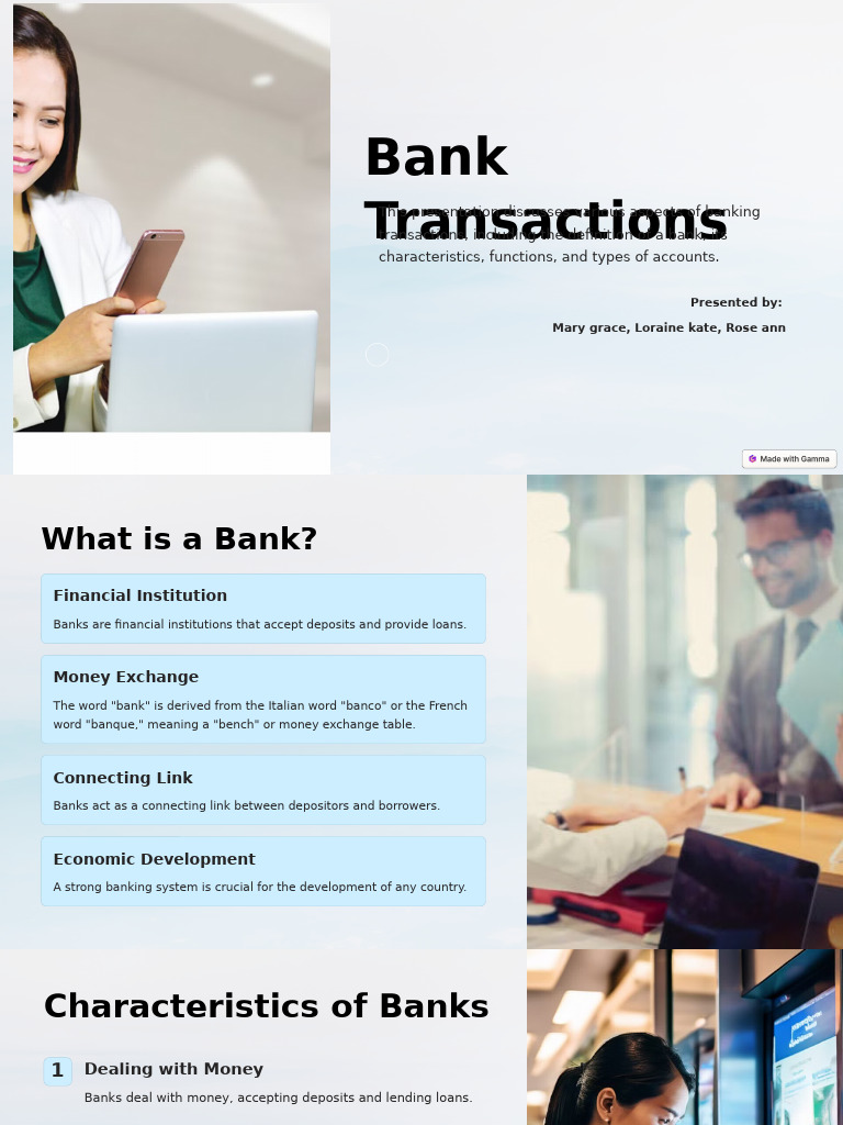 Bank Transactions | PDF