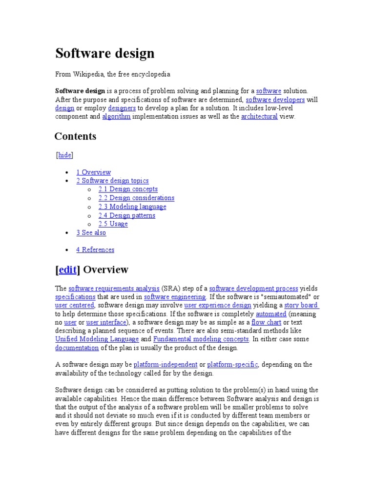 Software Design | PDF | Software Design | Design