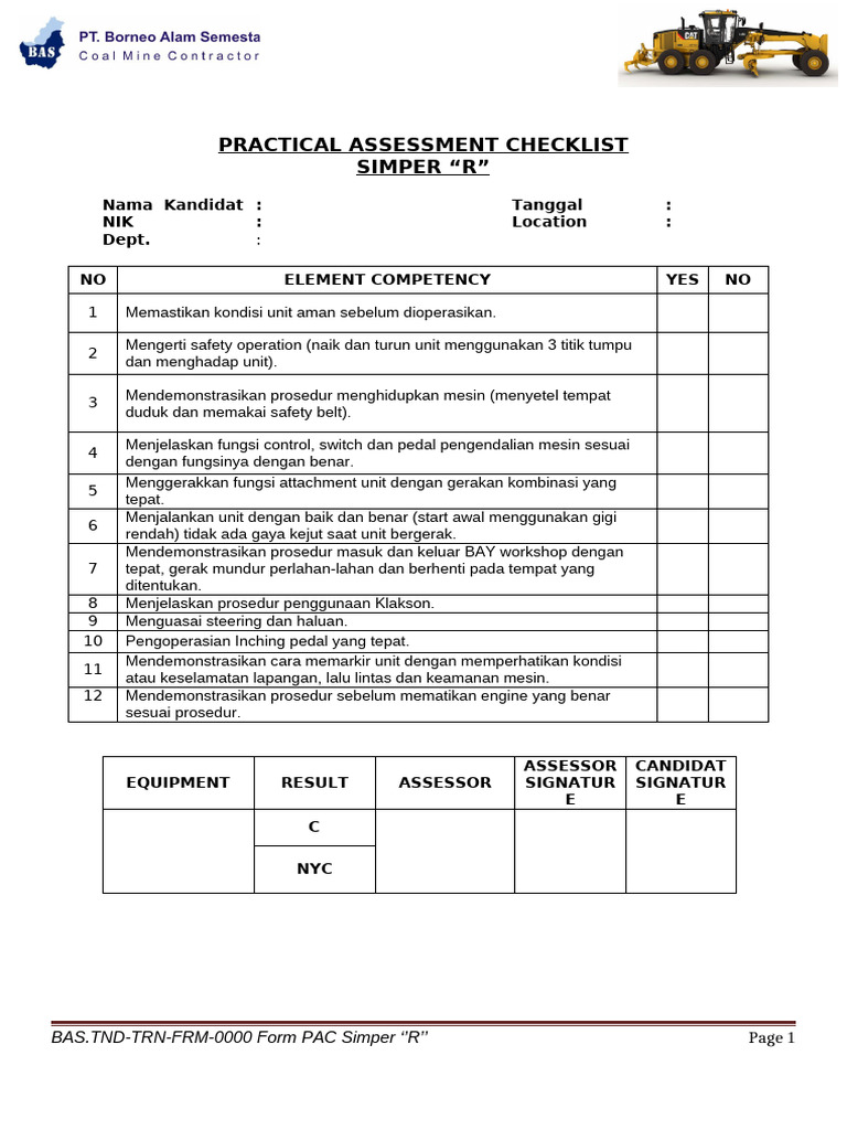 PAC Motor Greder Simper R | PDF