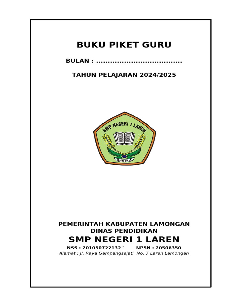 Buku Piket KBM | PDF