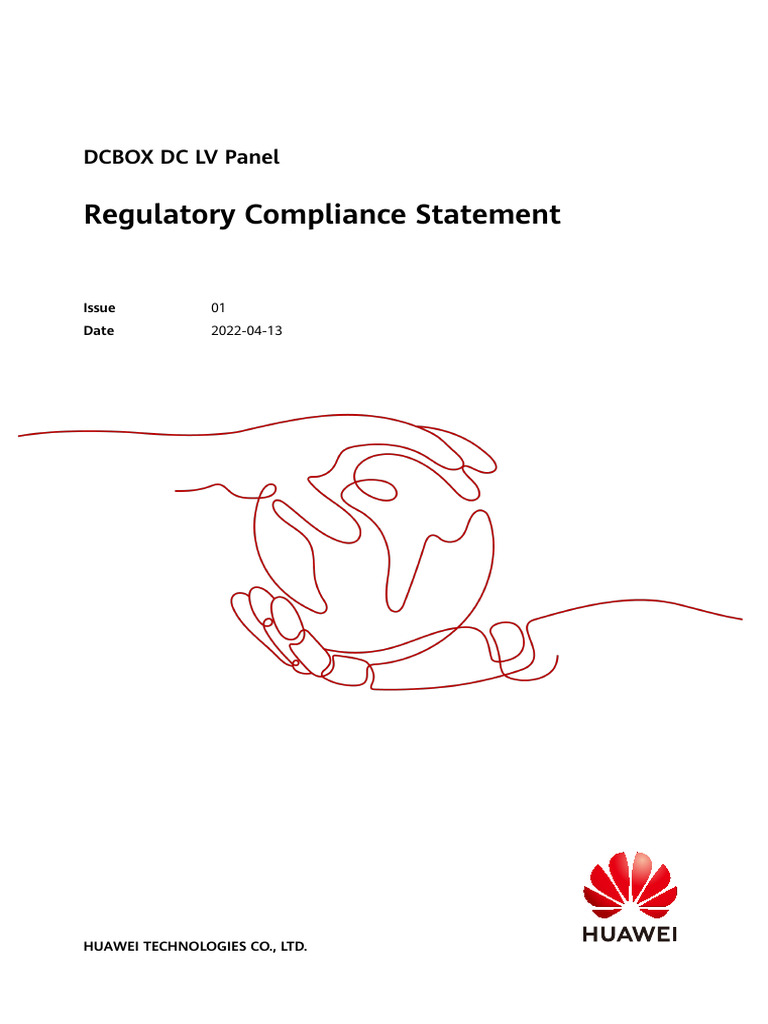 DCBOX DC LV Panel Regulatory Compliance Statement | PDF
