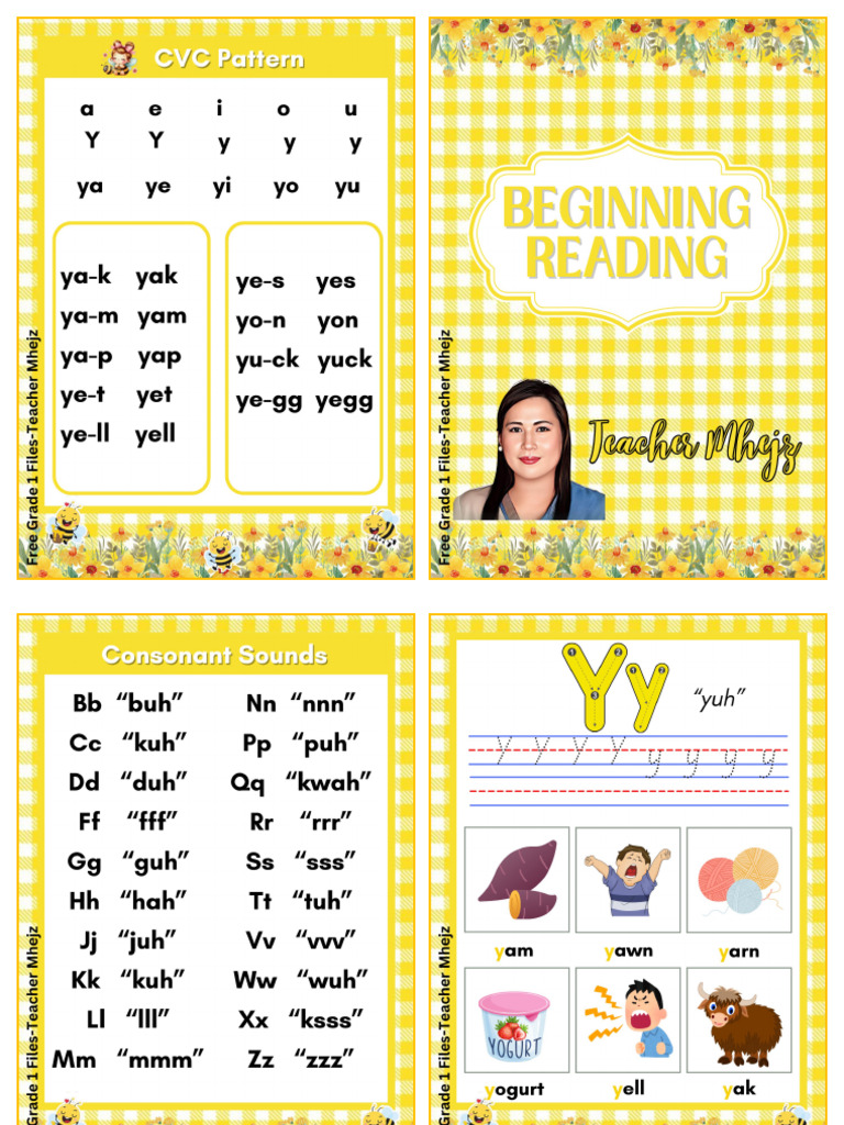 BEGINNING READING BOOKLET - Teacher Mhejz Bacani | PDF