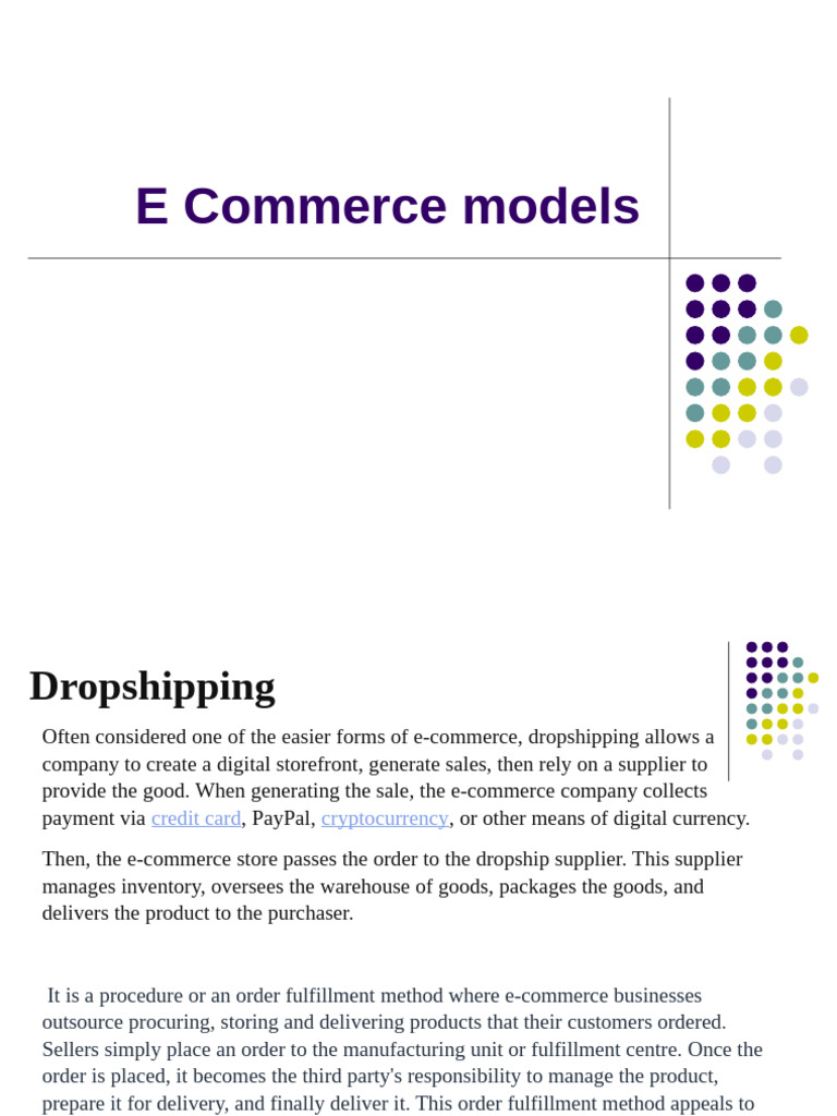 Day 2 E Commerce Models | PDF | Payment Card Industry Data Security Standard | License