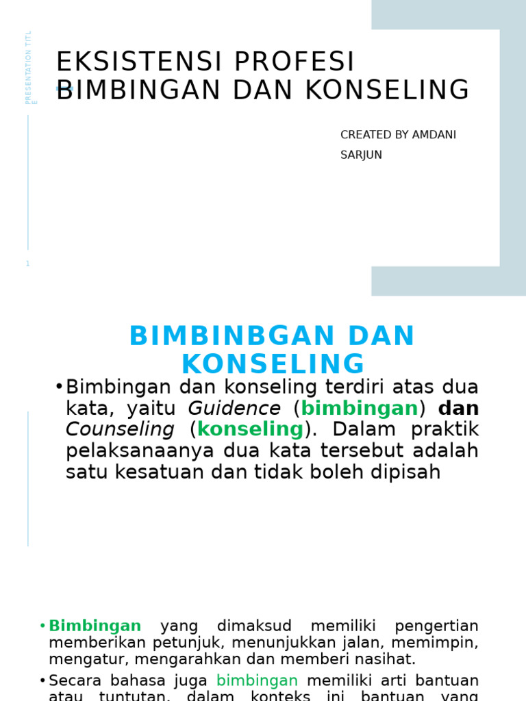 Sejarah BK - Ontologi - Materi Kuliah | PDF