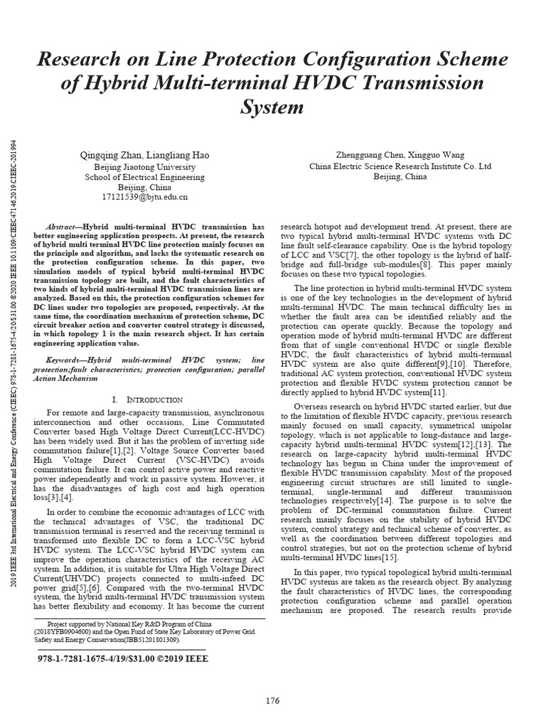 Research On Line Protection Configuration Scheme of Hybrid Multi ...