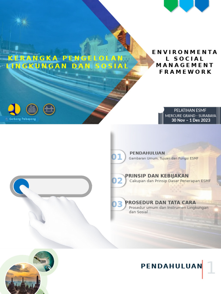 KERANGKA PENANGANAN LIGKUNGAN & SOSIAL (ESMF) | PDF