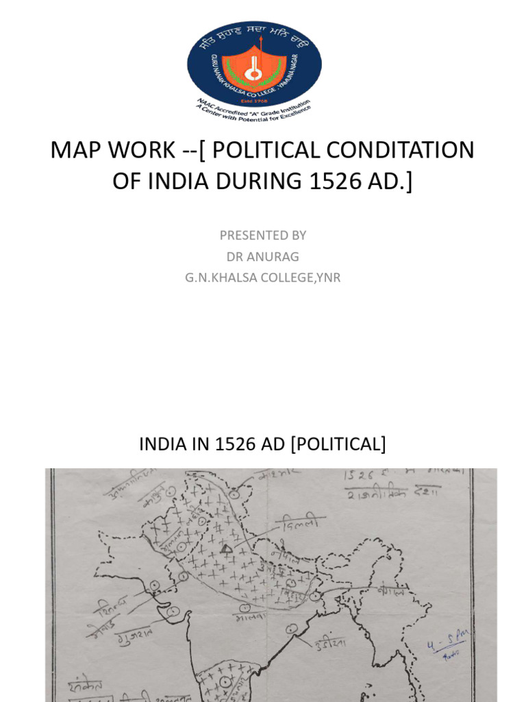 Political Map of India in 1526 AD | PDF | Travel | Religion & Spirituality