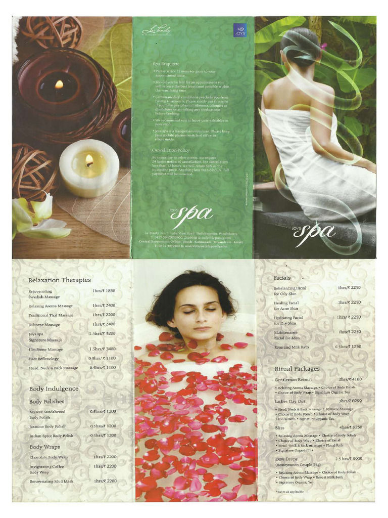 Joys Spa | PDF