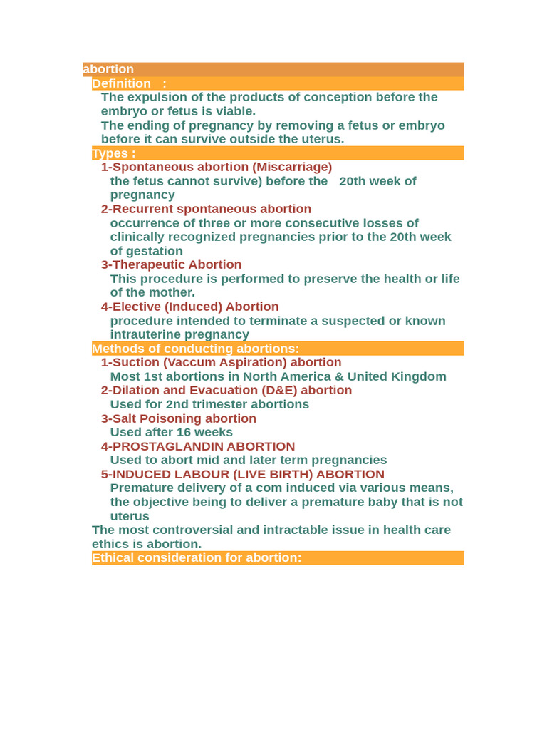 Abortion | PDF