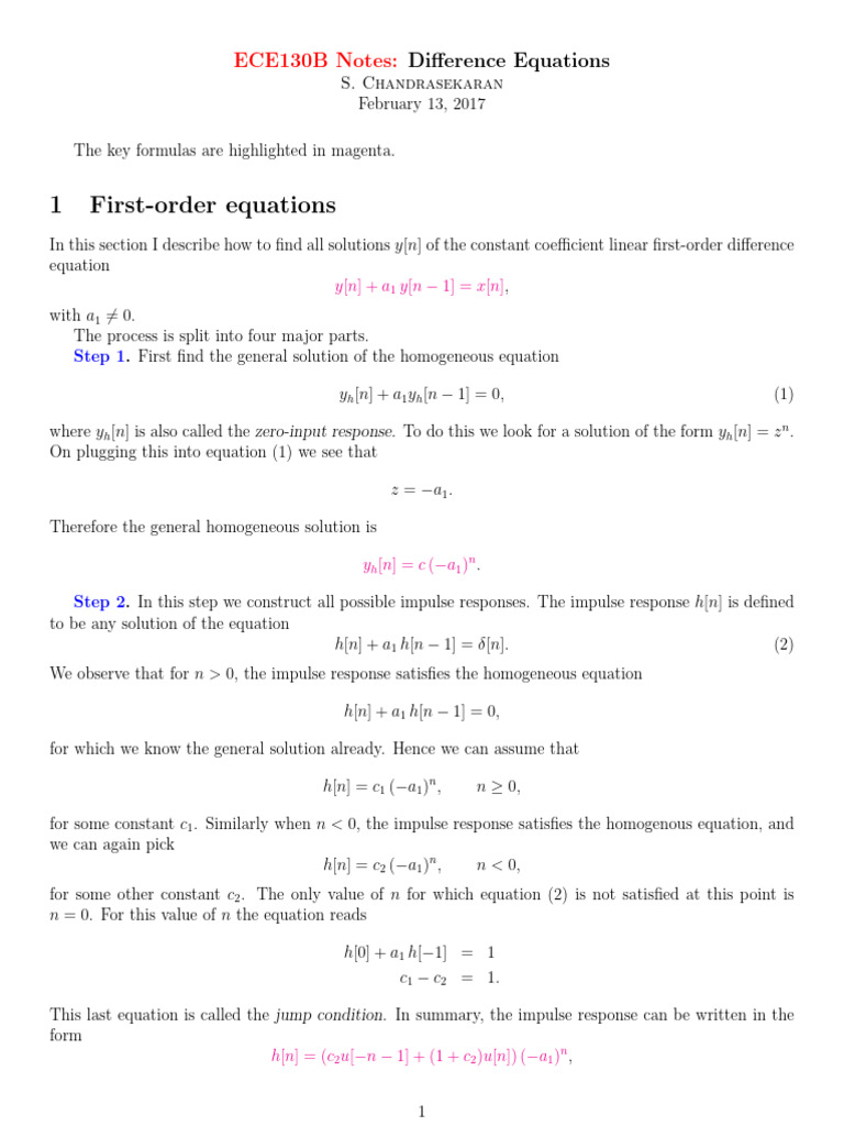 Diff Eqns | PDF