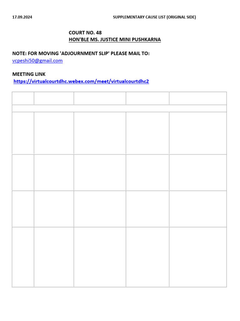 Hon'ble Ms. Justice Mini Pushkarna-17b | PDF