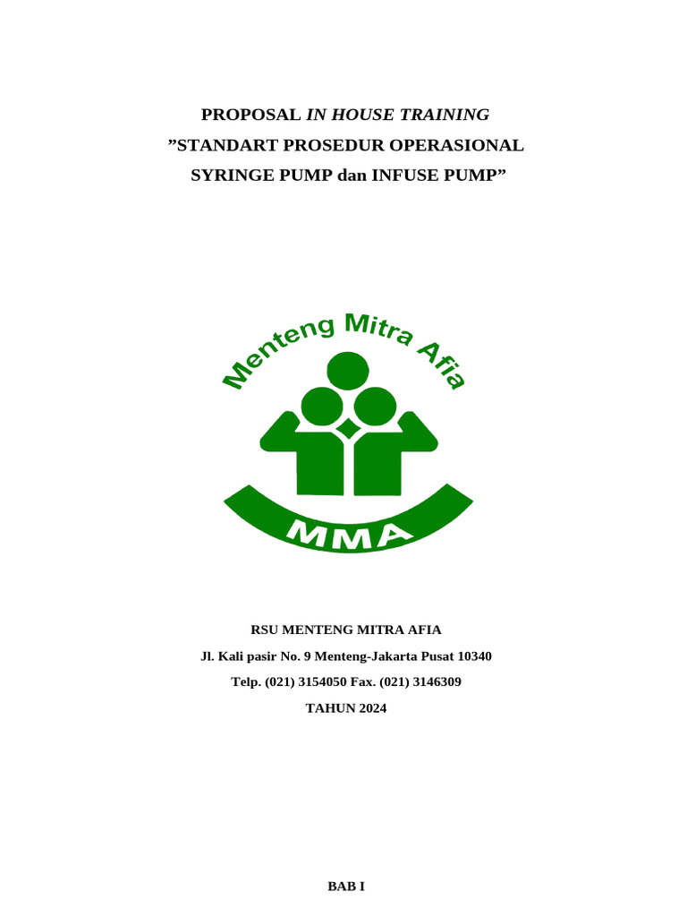 PROPOSAL IN HOUSE TRAINING | PDF