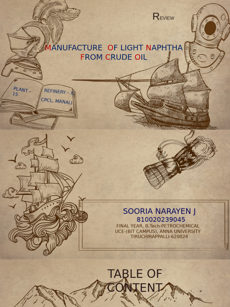 Manufacture of Light Naphtha From Crude Oil | PDF