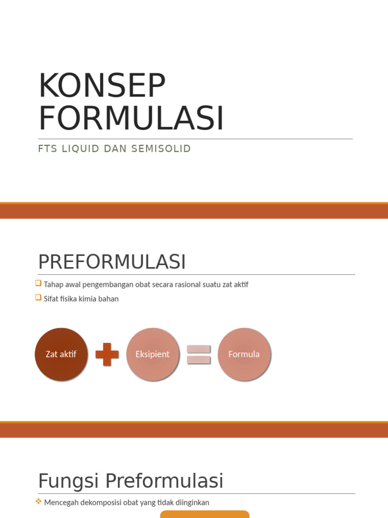 Study Pre Formulasi. | PDF