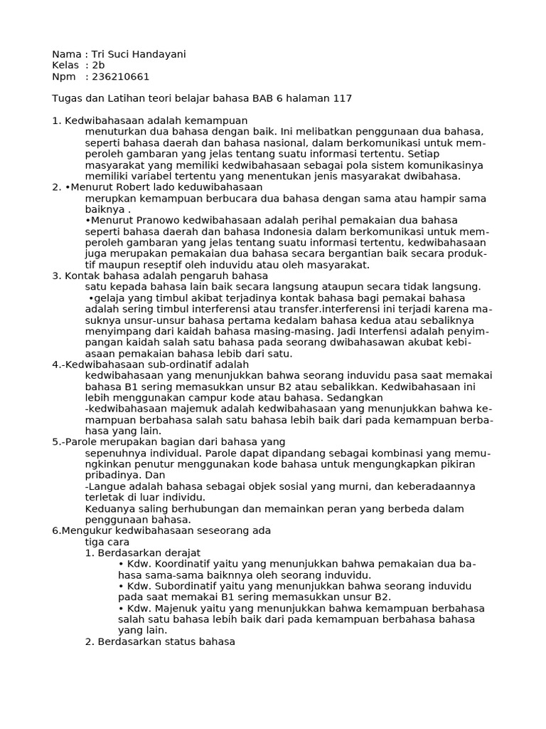 Tri Suci Handayani Tugas Latihan | PDF