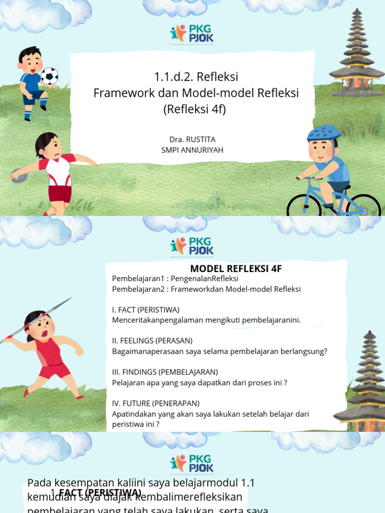 1.1.d.2. Refleksi Framework Dan Model-modelRefleksi (Refleksi 4f) | PDF
