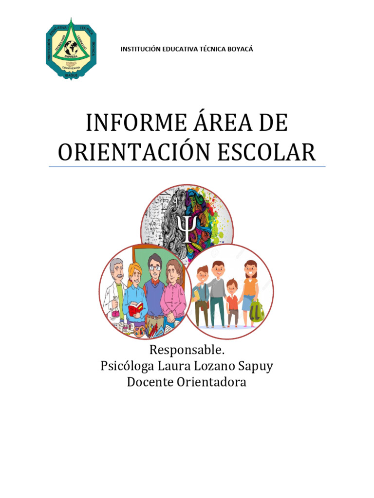 Informe Orientacion Escolar | PDF