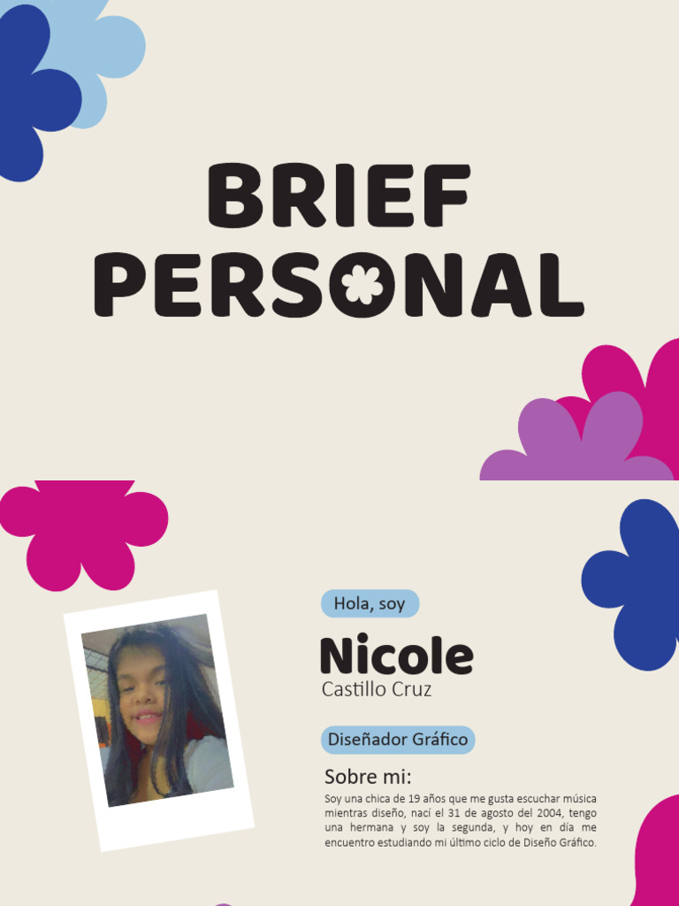 Brief Personal - 6TO CICLO - NICOLE CASTILLO | PDF