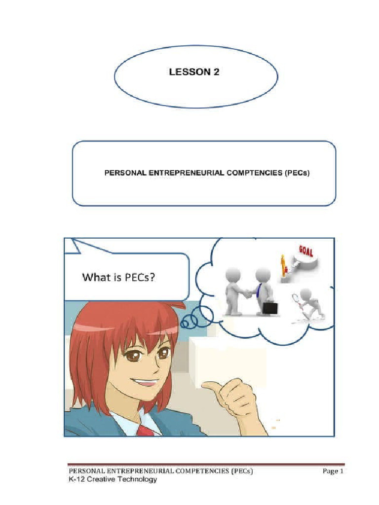 Creative Tech 7 - 1st QTR - Lesson 2 (PECs) | PDF