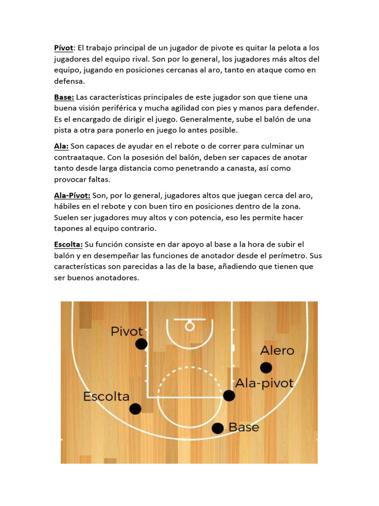 Basquet Posiciones | PDF
