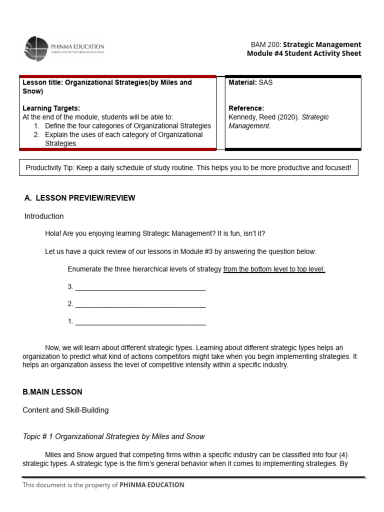 BAM 200 Module #4 SAS | PDF