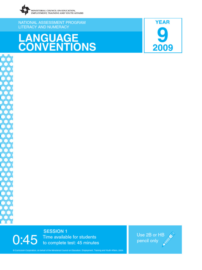 Year 9 Language 2009 | PDF