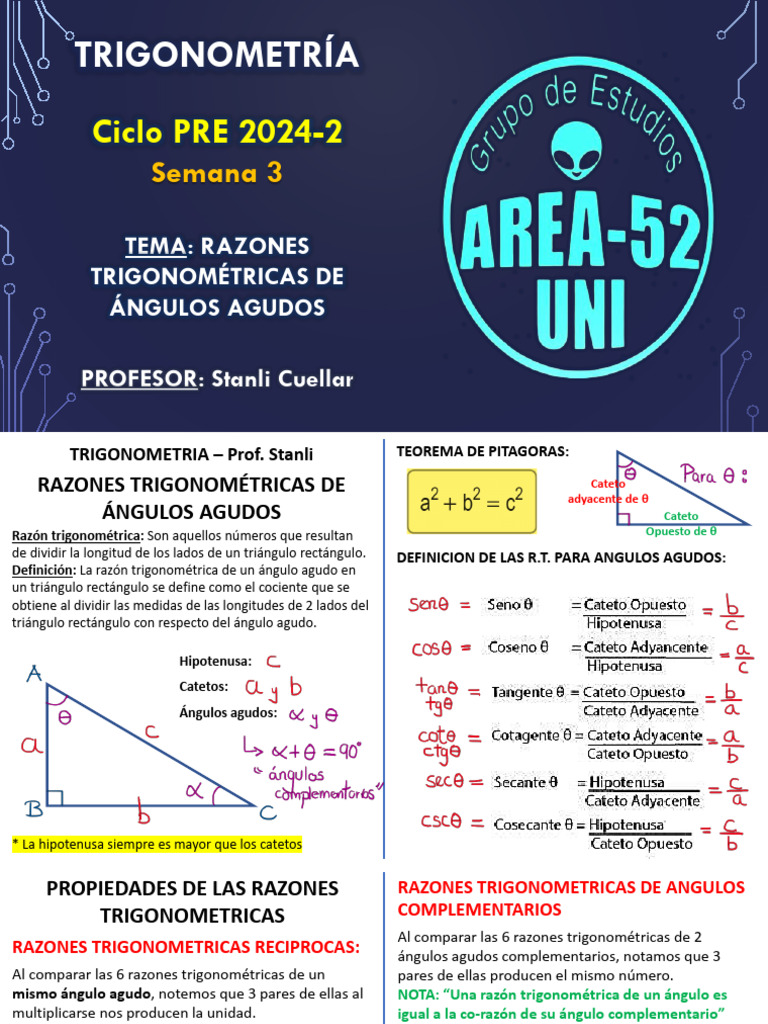 Semana 3 Trigo Pre 24-2 | PDF