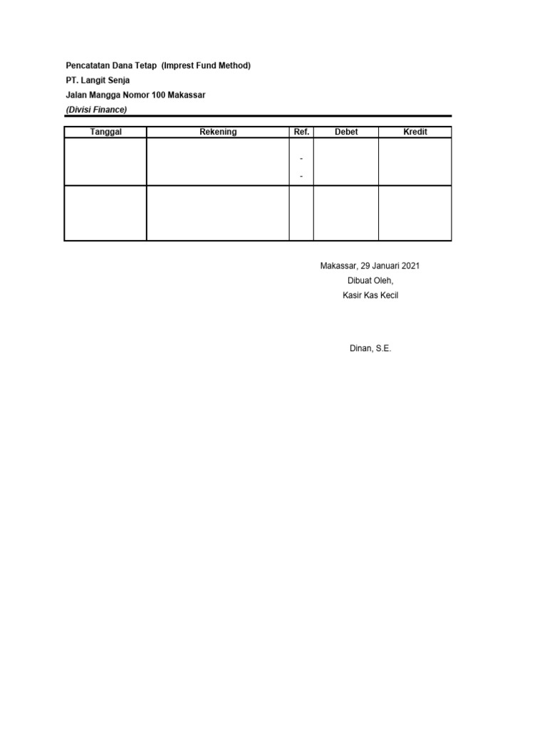 Contoh Pencatatan - EDIT | PDF