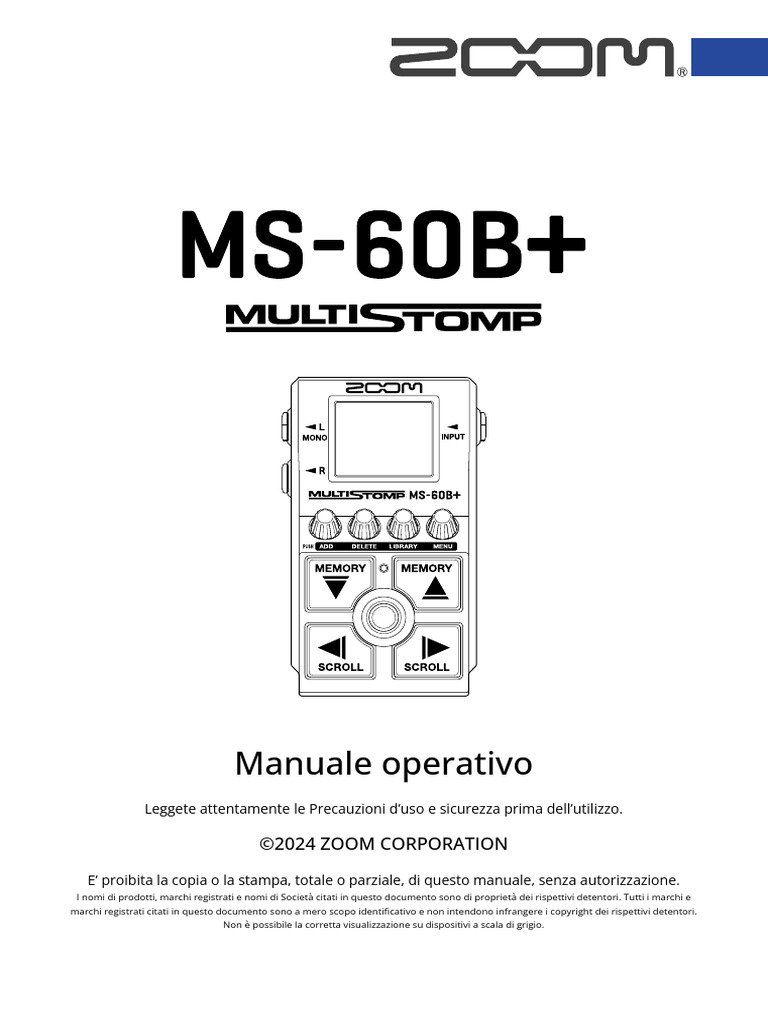 Zoom MS-60Plus | PDF