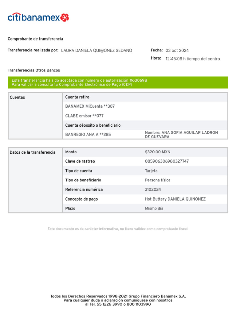 Comprobante de La Transaccion 03-Oct-2024 12 45 06 | PDF