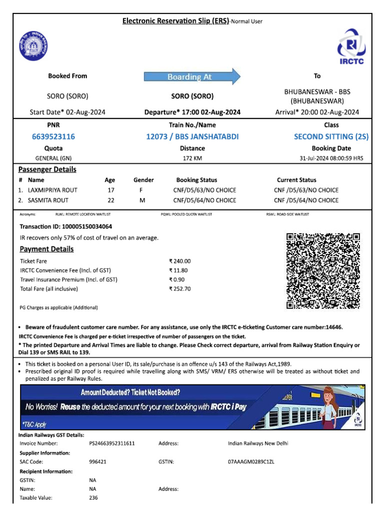 Ticket 1 | PDF