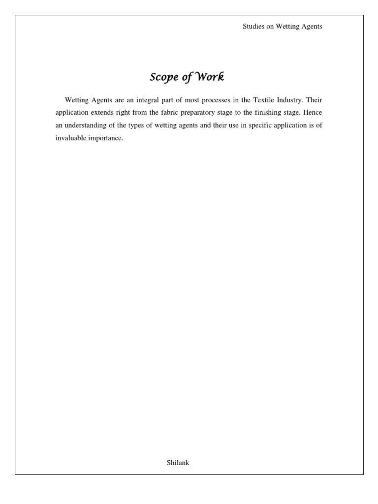 Textile Wetting Agents Guide | PDF | Surfactant | Ion