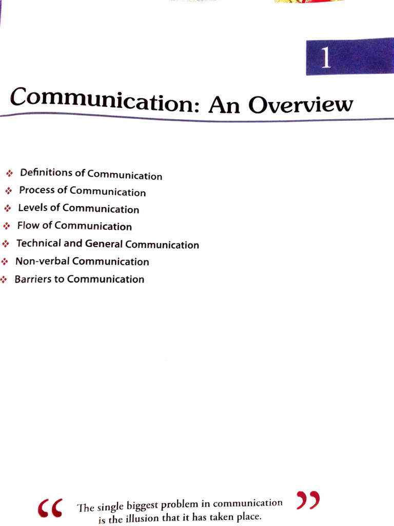 Introduction To Communication | PDF