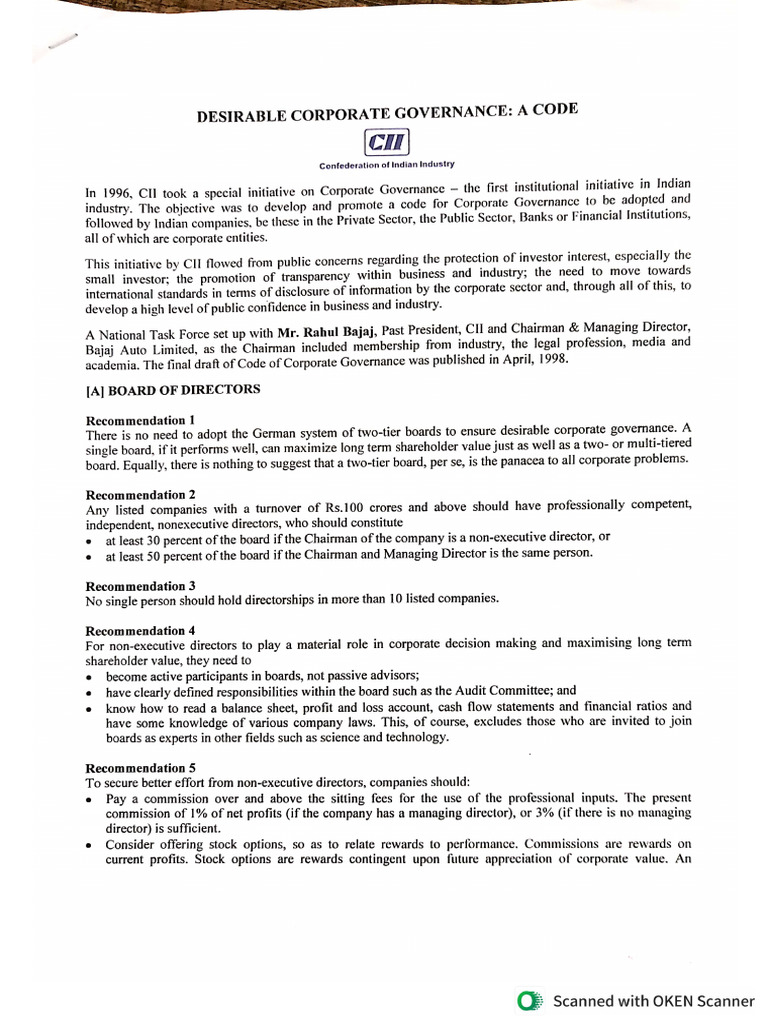Corporate Governance | PDF