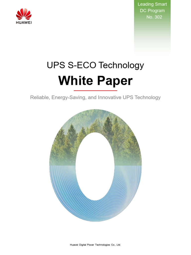 UPS S-ECO Technology White Paper-V2 18APR2023(1) | PDF