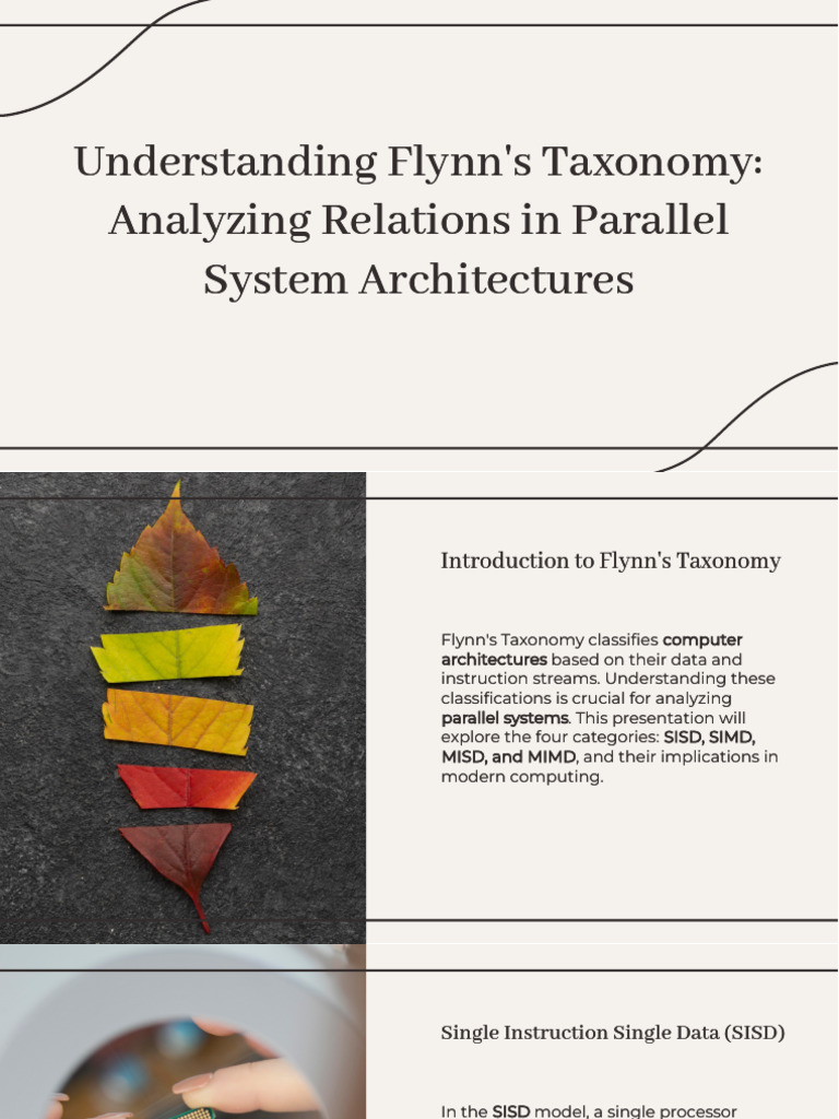 Understanding Flynns Taxonomy Analyzing Relations in Parallel System ...