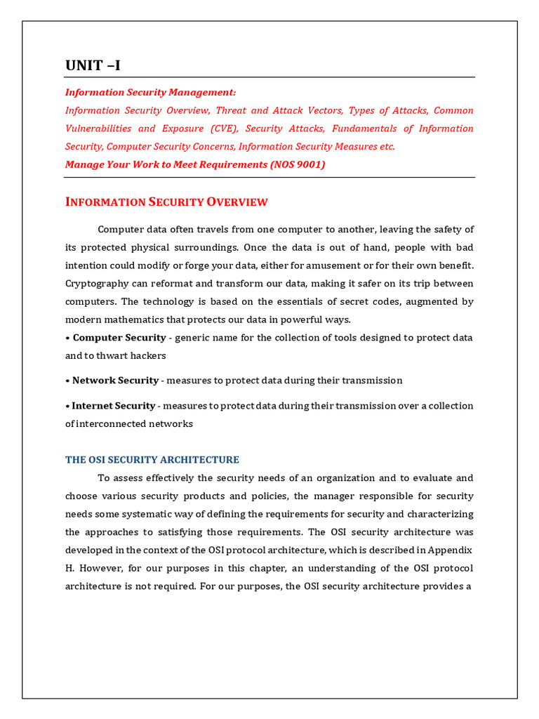 UNIT - 1 & II[1] | PDF