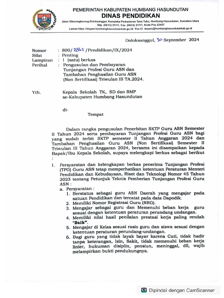 Surat TPG Dan Tamsil TW 3 | PDF