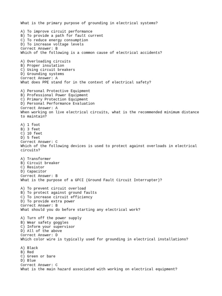 Electrical | PDF
