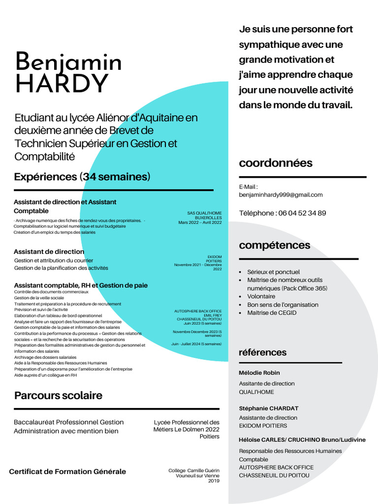 CV HARDY Benjamin | PDF