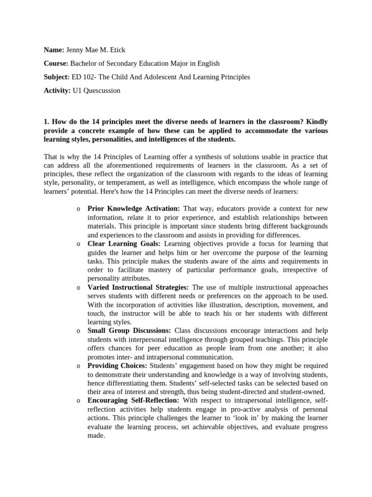 Ed 102 Lesson Plan - Etick | PDF