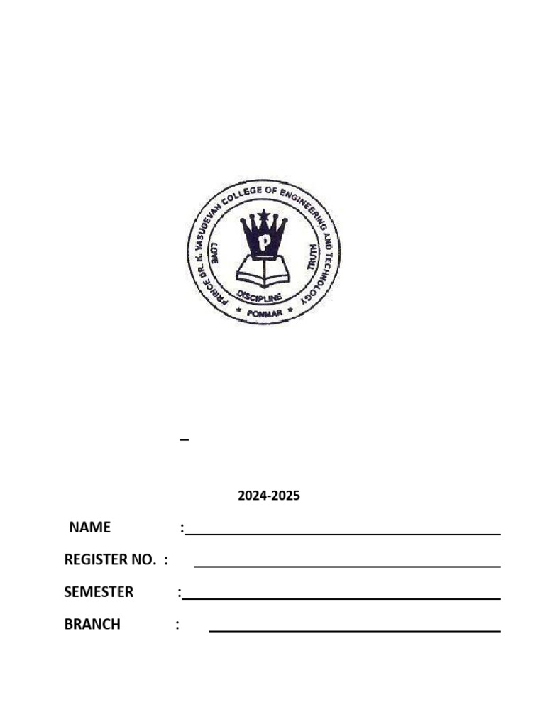 PD LAB Index CSE | PDF