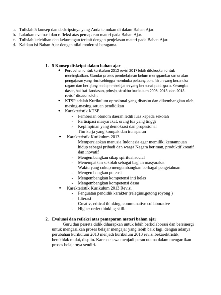 Analisis BHN Ajar - Modul 2.KB3 | PDF