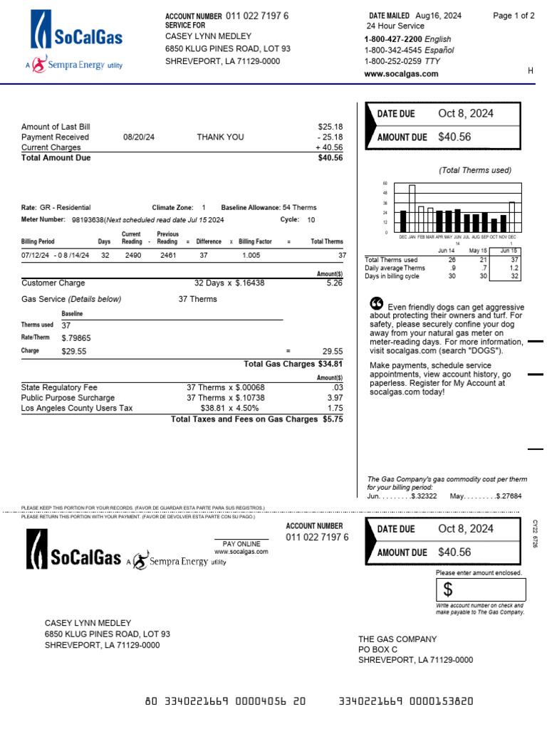 CASEY LYNN MEDLEY Bill | PDF