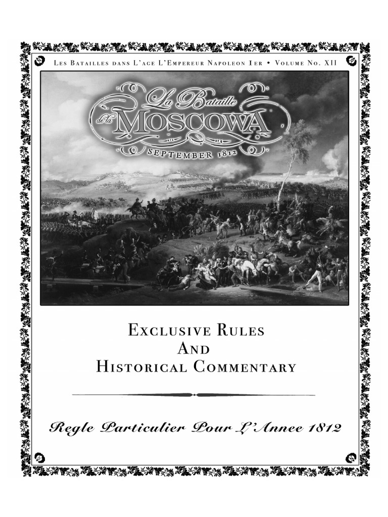 Moscowa 12pm Scenario Rev1 A4 | PDF | Regiment | Cavalry