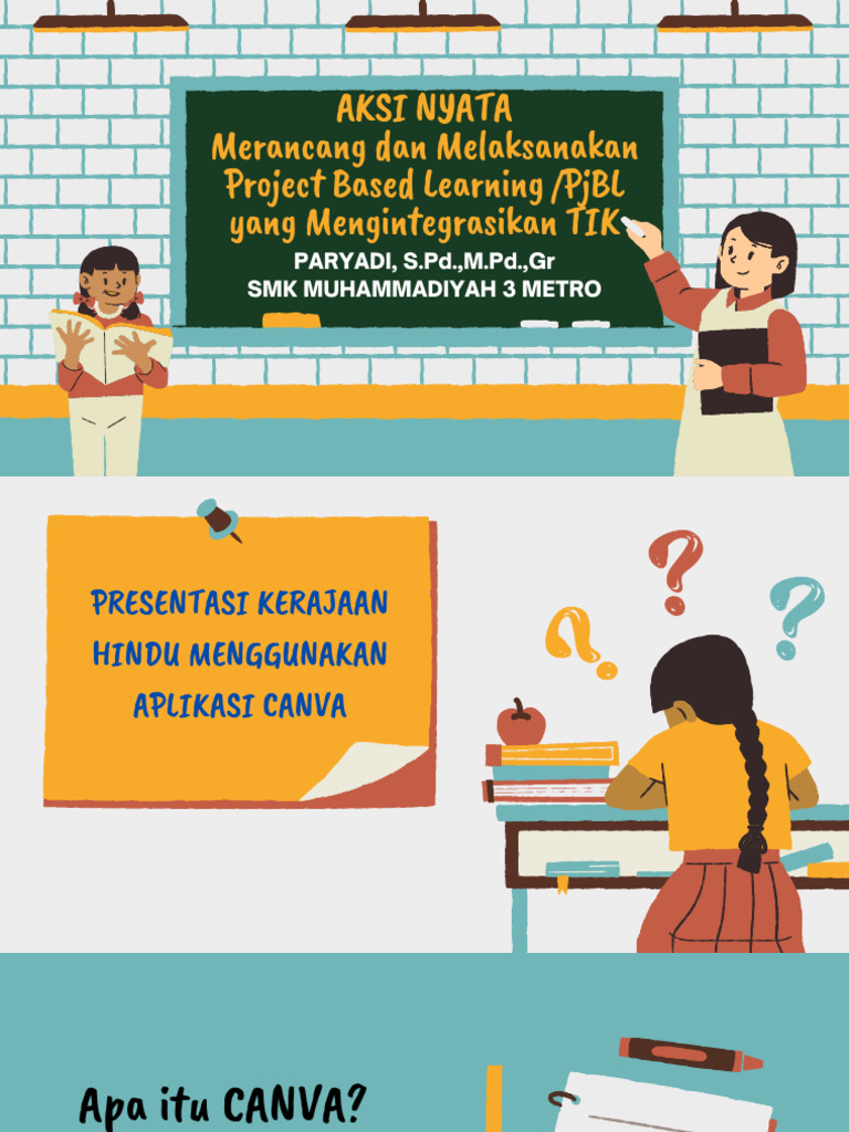PjBL Integrasi TIK dengan Canva | PDF