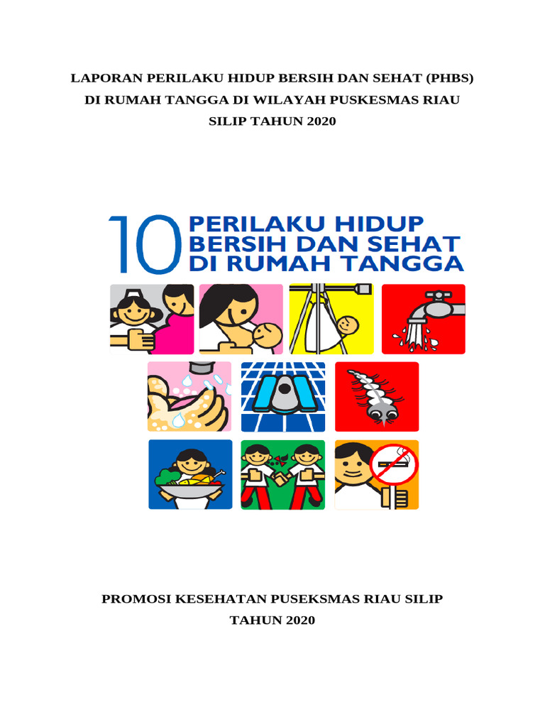 Contoh Laporan PHBS Puskesmas 202 | PDF