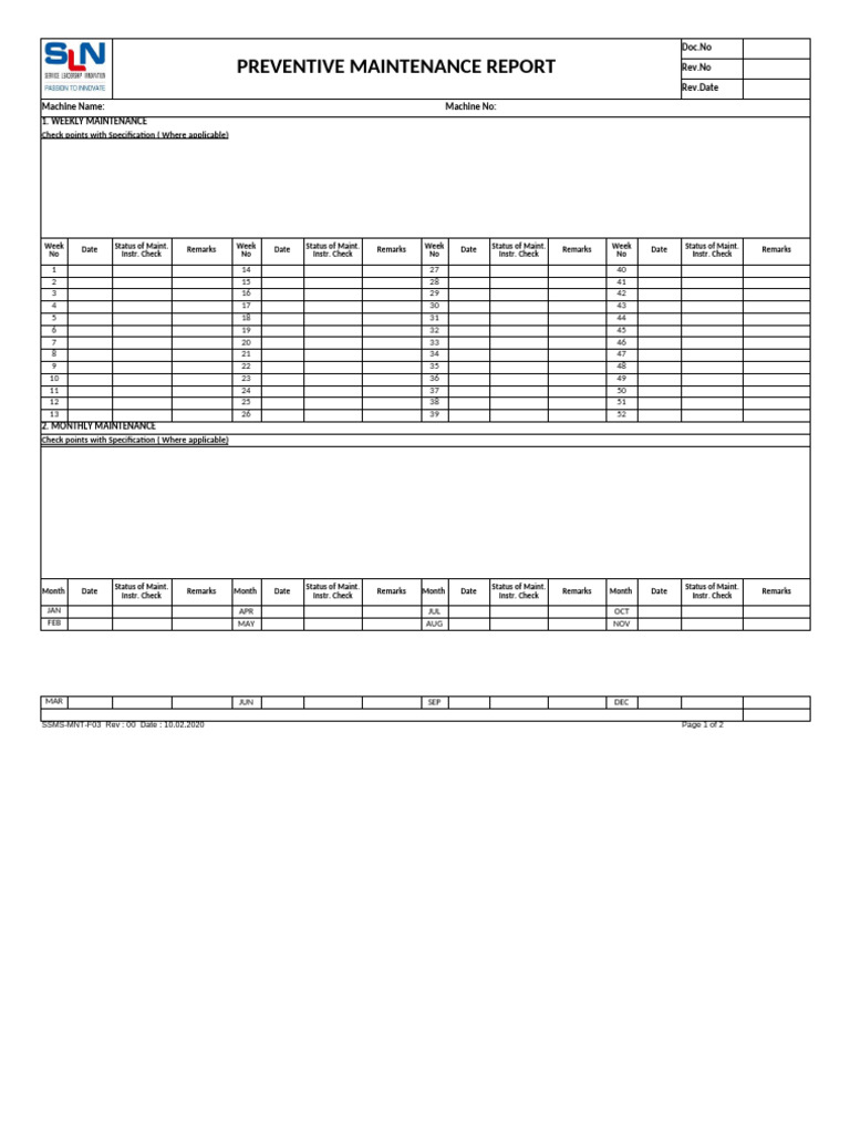 Preventive Maintenance | PDF