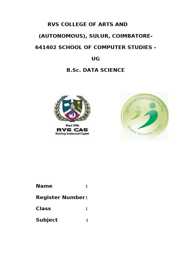 Practical Record Front Page Template | PDF | Art