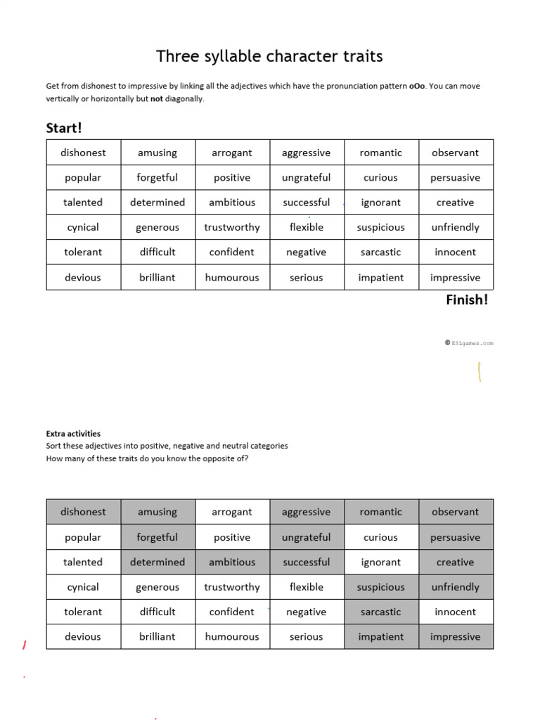 Maze 2 (3 Syllables) | PDF